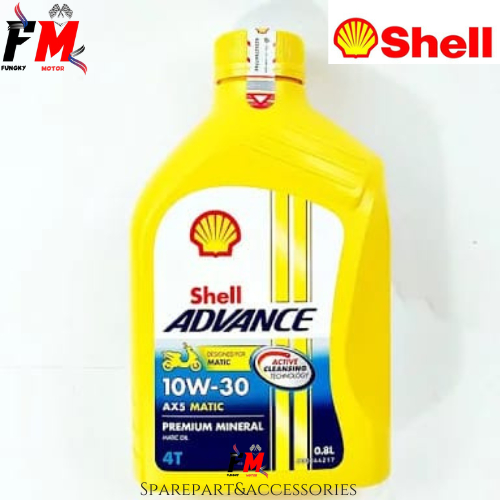 Jual Oli Motor High technology Shell Advance Matic 10w-30 AX5, 0,8 ML ...