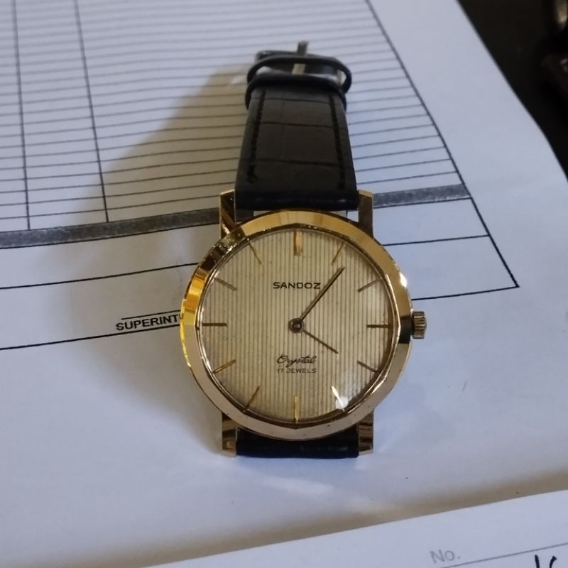 Jual Jam Vintage Elegant SANDOZ CRYSTAL 17 jewels Normal | Shopee Indonesia