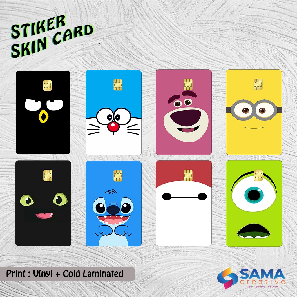 Jual Face Character - Sticker Skin Card - Vinyl ATM Debit, Credit ...
