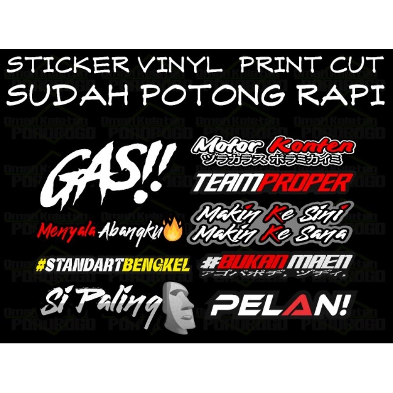 Jual Stiker Print Cut sticker cutting Stiker Motor Stiker Racing pack ...