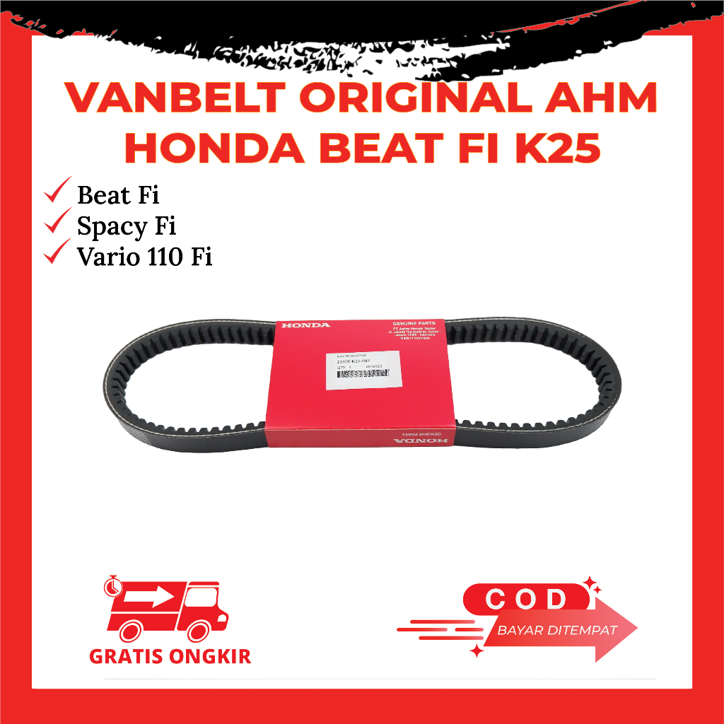 Jual Vanbelt Vbelt Original AHM Honda Beat FI Vario 110 FI Spacy FI - V ...