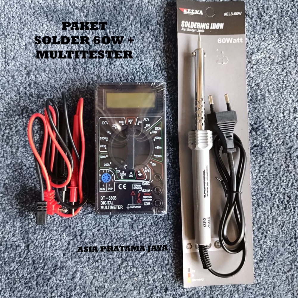 Jual PAKET Solder Listrik / Alat Patri / Solder Elektrik 60W ...