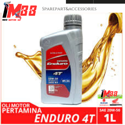 Jual ENDURO 4T SAE 20W-50, 1 liter & 800 ML/ OLI MESIN PERTAMINA ENDURO 4T /OLI MURAH/PELUMAS ...