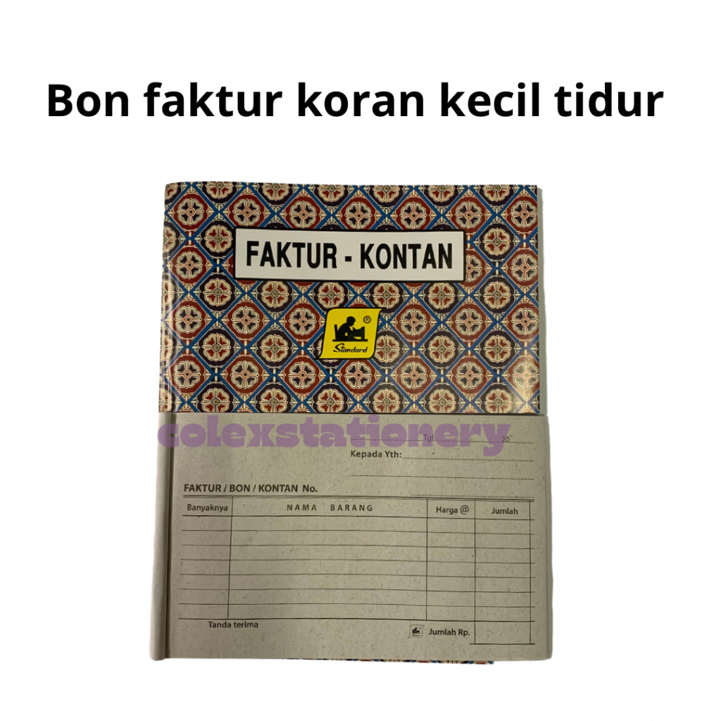 Jual Bon / Bon Faktur Kontan Koran Ukuran Kecil Posisi Tidur Standard ...