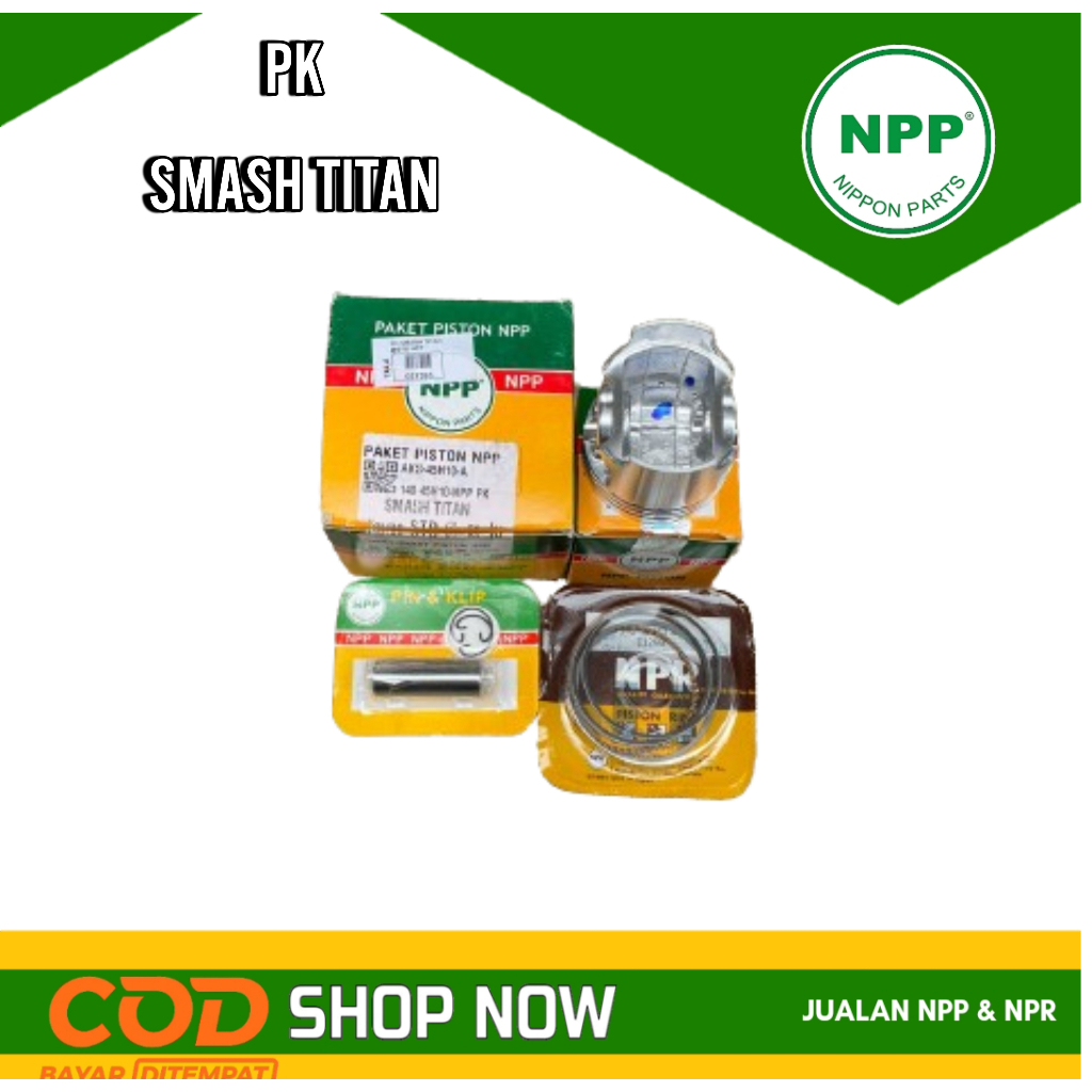 Jual PISTON KIT SEHER SEKER KIT SUZUKI SMASH TITAN 45H ORIGINAL NPP ...
