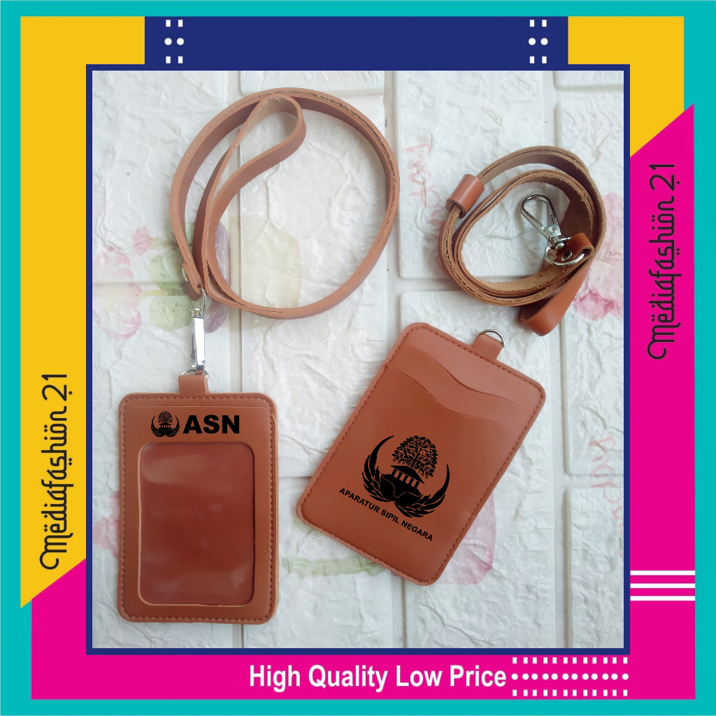 Jual Tali Lanyard Gantungan Id Card Kulit ASN (Aparatur Sipil Negara ...