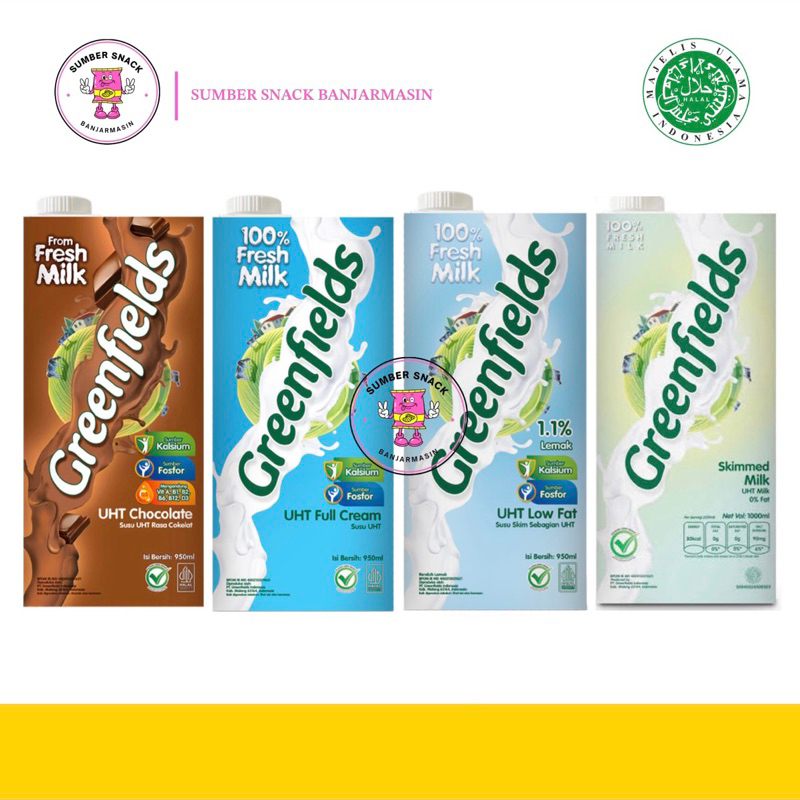 Jual Greenfields Fresh Milk (1000ml) (4 Varian Rasa) | Shopee Indonesia