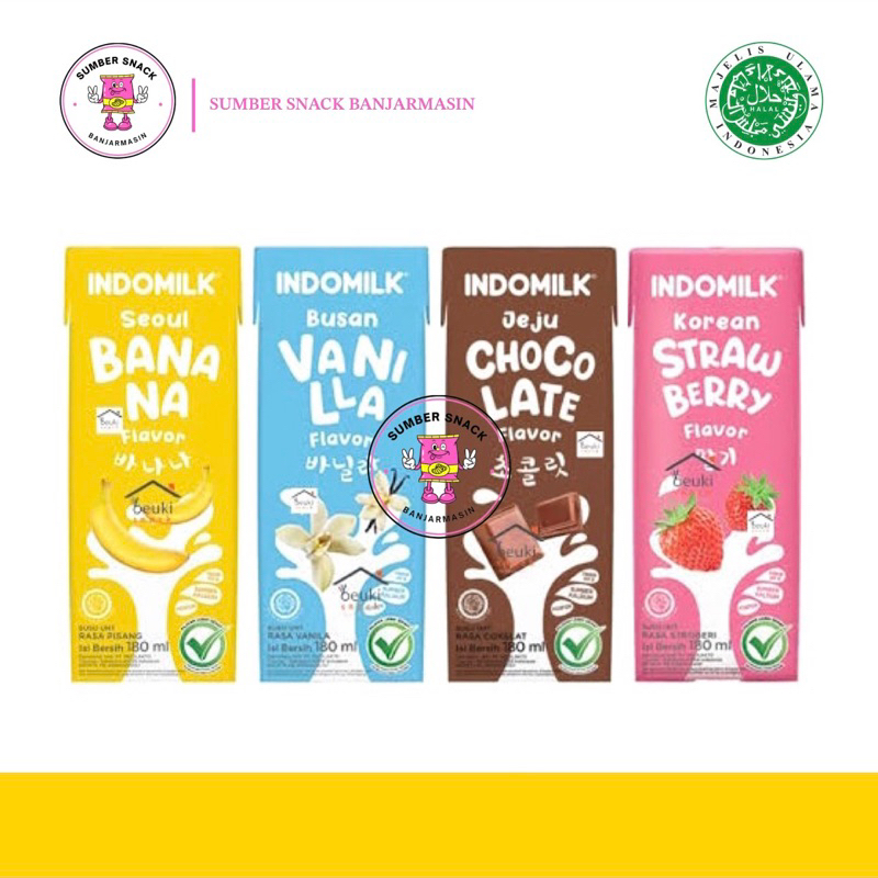 Jual Indomilk Korean Series (180ml) (4 Varian Rasa) | Shopee Indonesia