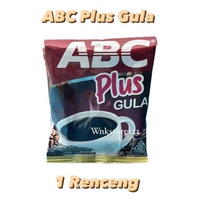 Jual Kopi ABC plus gula 1renceng isi 10sachet kemasan 18gram | Shopee ...