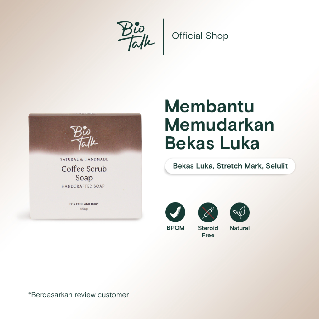 Jual [flash Sale] Biotalk Sabun Natural Herbal Coffee Scrub Kulit