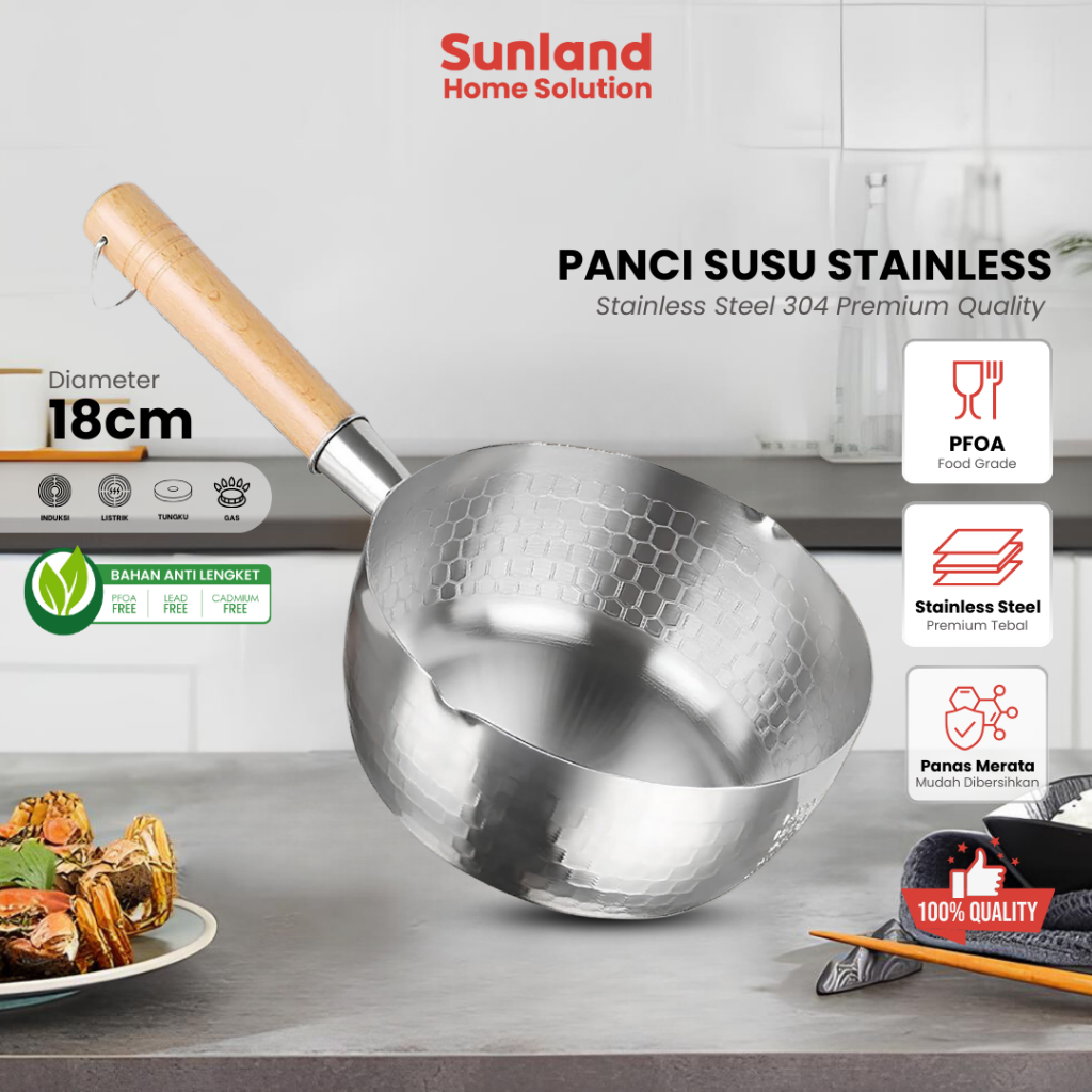 Jual Sunland Home Solution - Panci Mie Premium Stainless Steel 304 Food ...