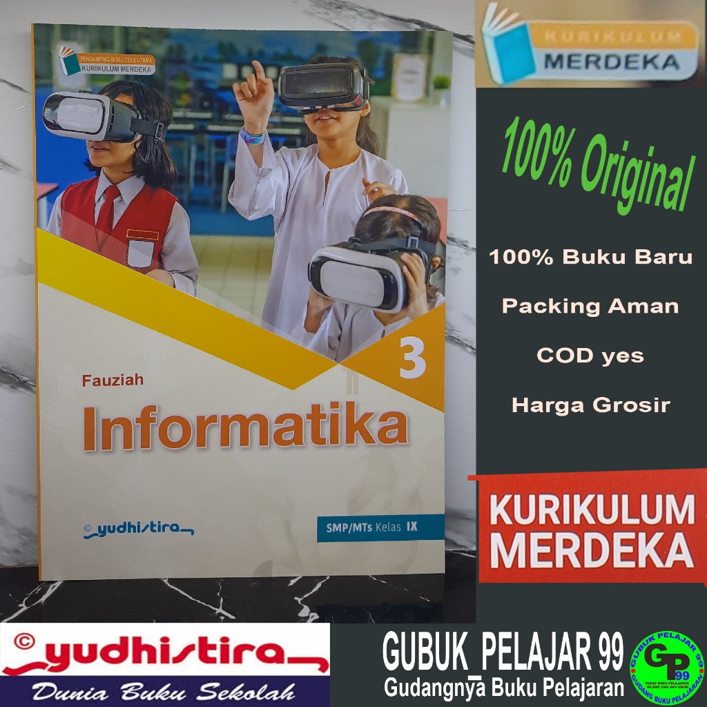Jual INFORMATIKA 3 Kelas 9/IX Untuk SMP/MTs KURIKULUM MERDEKA Penerbit ...