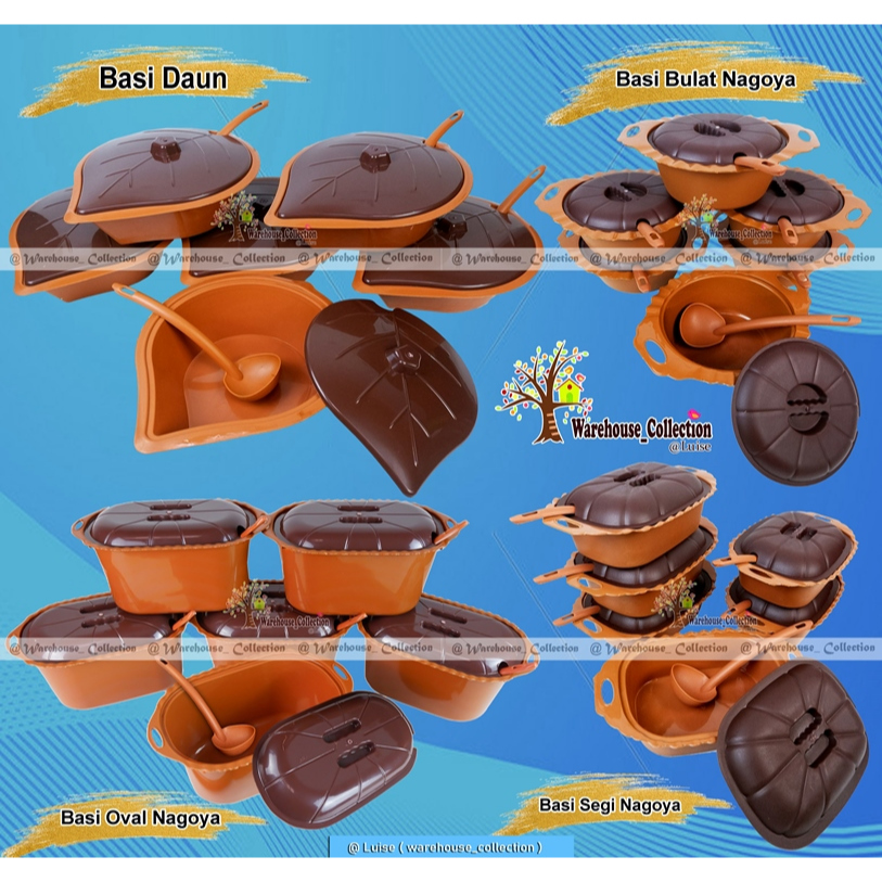 Jual BASI SET PRASMANAN NAGOYA CAPPUCINO 6 PCS BASI TUTUP + 6 SENDOK SAYUR (12 IN 1) PILIH ...