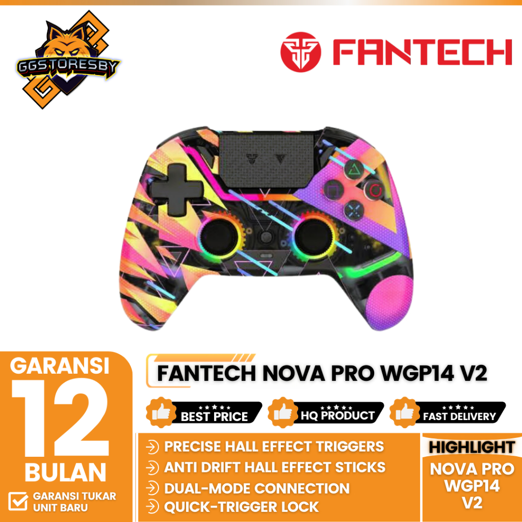 Jual FANTECH NOVA WGP14 WIRELESS HALF EFFECT Gamepad | Shopee Indonesia