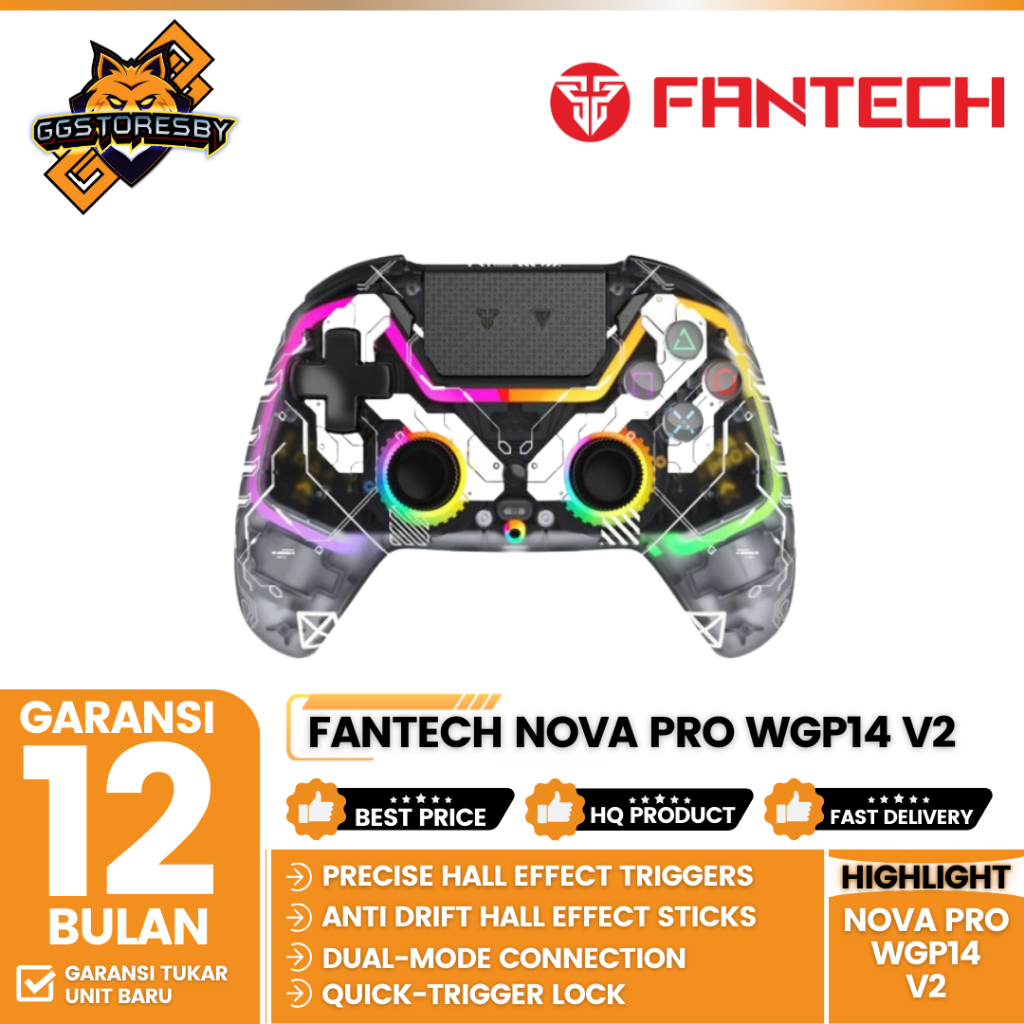 Jual FANTECH NOVA WGP14 WIRELESS HALF EFFECT Gamepad | Shopee Indonesia