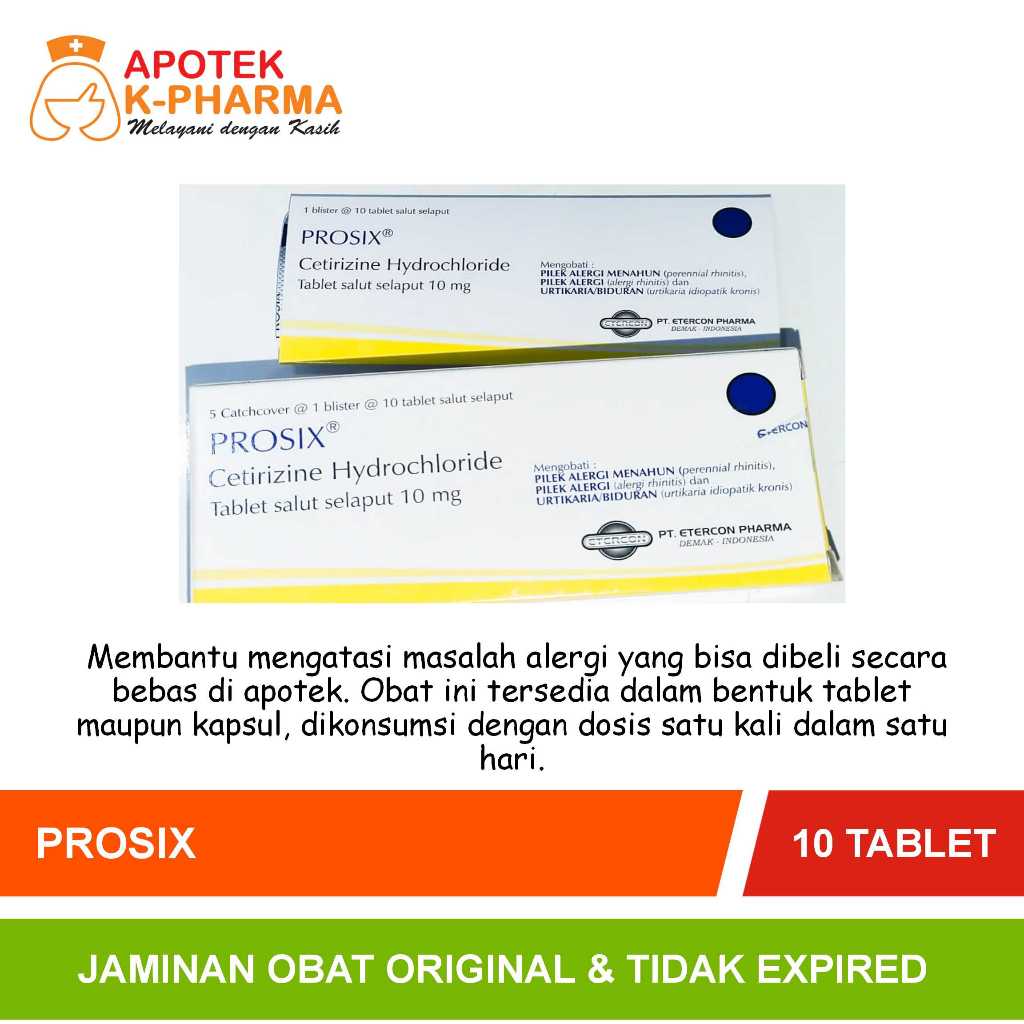 Jual Prosix 10mg Strip Isi 10 Tablet Obat Original | Shopee Indonesia