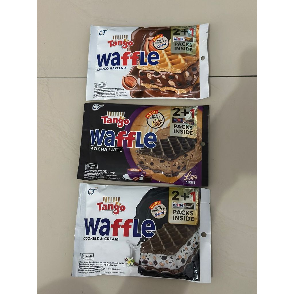 Jual Snack WAFFLE TANGO 75gr ISI 2+1pcs (3varian rasa) | Shopee Indonesia