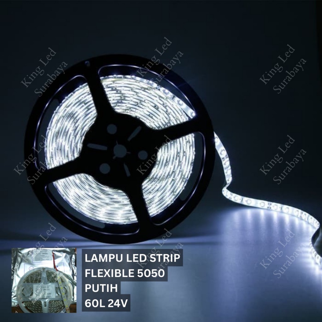 Jual LED Strip Flexible 5050 300 LED /Roll 24V Waterproof 5 Meter SMD ...