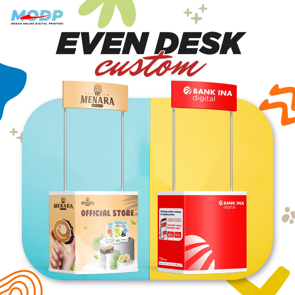 Jual Event Desk Custom Bank Ina - Meja Stand Promosi Booth - Medan ...