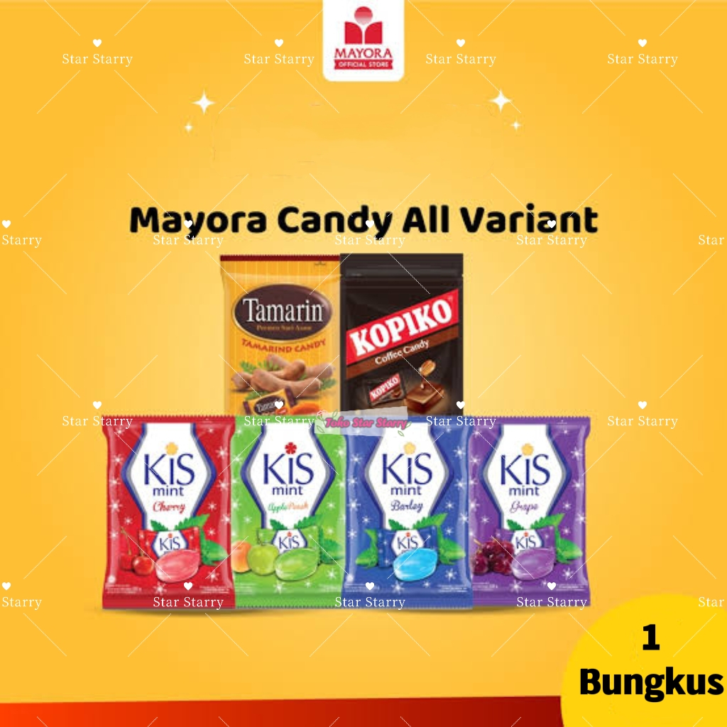 Jual [Per Bungkus] Aneka Permen Mayora Permen Kopiko Permen Kis permen ...