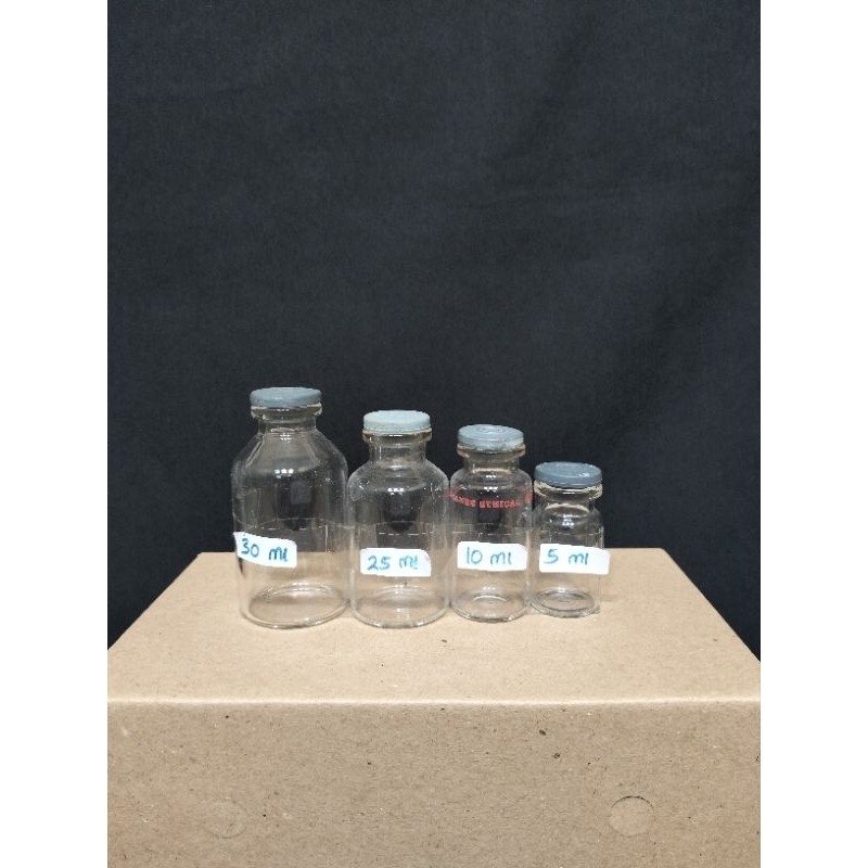 Jual Botol vial baru / vial putih / vial bening / vial kaca | Shopee ...