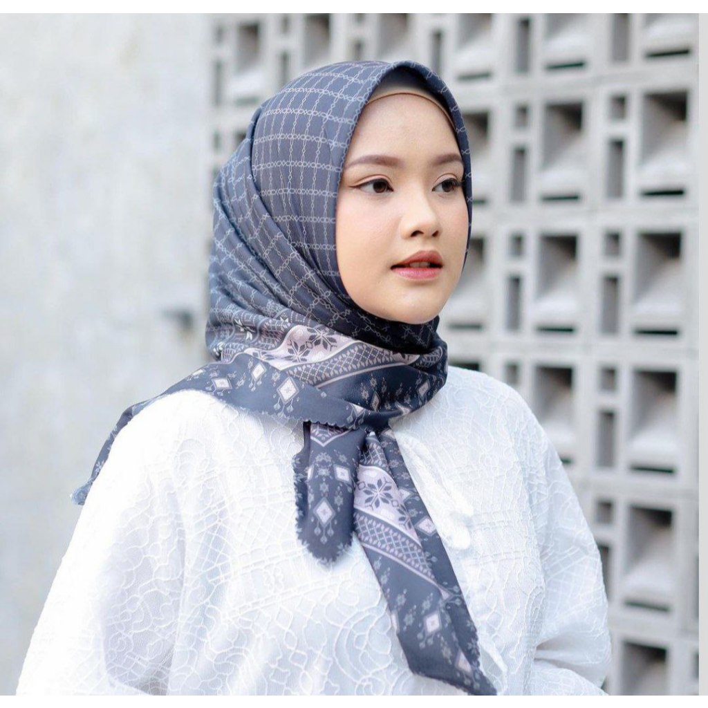 Jual Benang Raja Hijab Segiempat Motif Premium | Shopee Indonesia