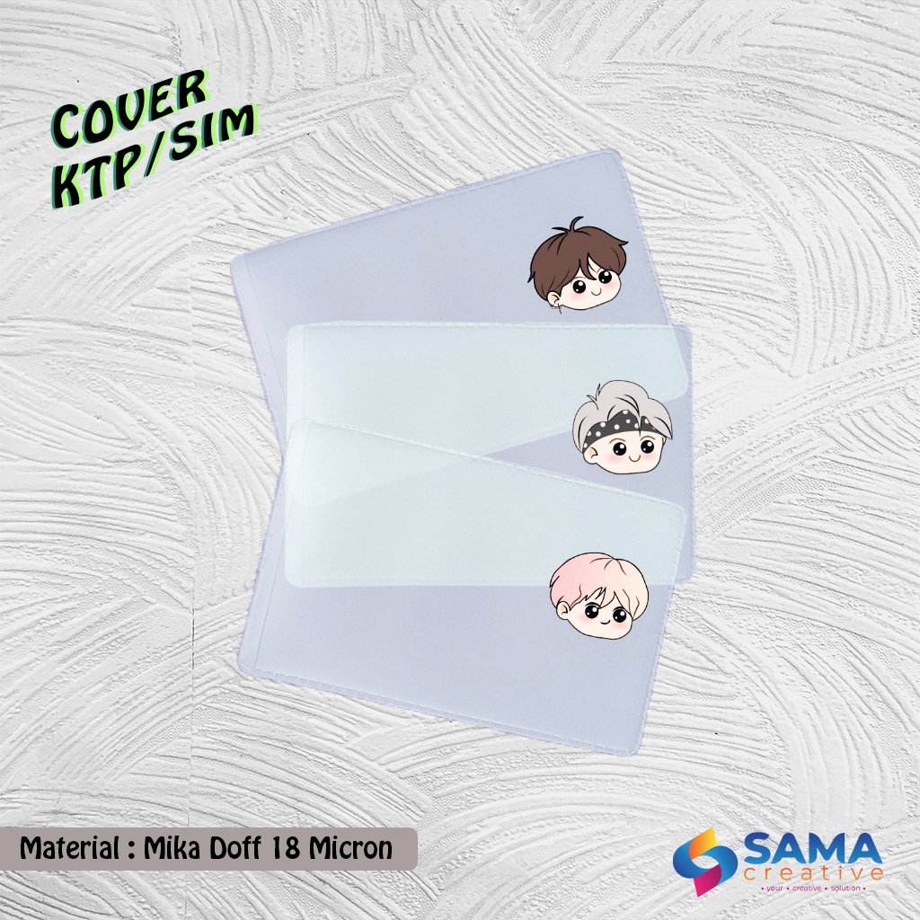 Jual BTS Series- Cover KTP / SIM Karakter unik- Sarung Plastik Mika ...