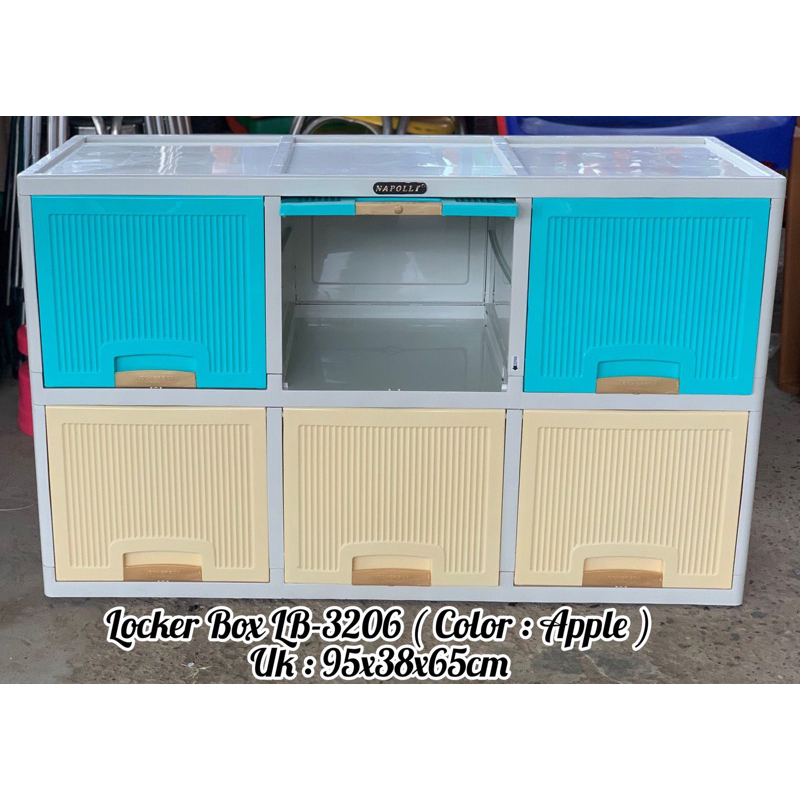 Jual Napolly Locker Box plastik 9 kotak/ 6 Kotak Flip/ruang penyimpanan 3susun/2 susun | Shopee ...