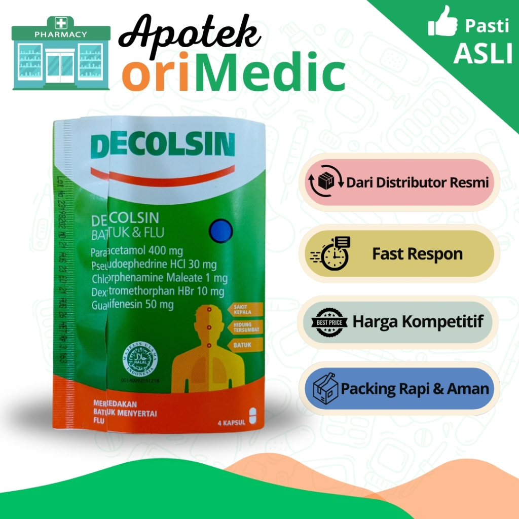 Jual Decolsin 4 Kapsul | Shopee Indonesia