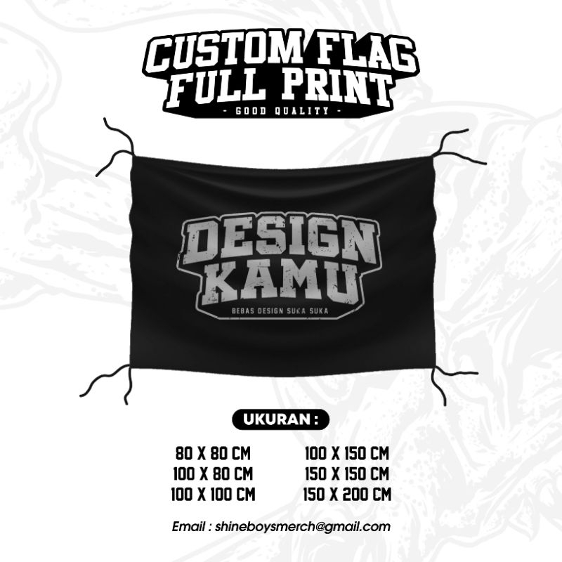 Jual Cetak Bendera Custom Bendera Komunitas Bendera Supporter Bendera Partai Bendera 