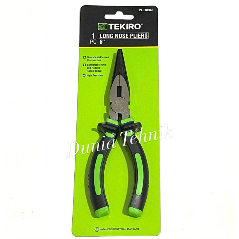 Jual Tang Lancip 6 inch TEKIRO Long Nose Pliers Tang Kombinasi Tang ...