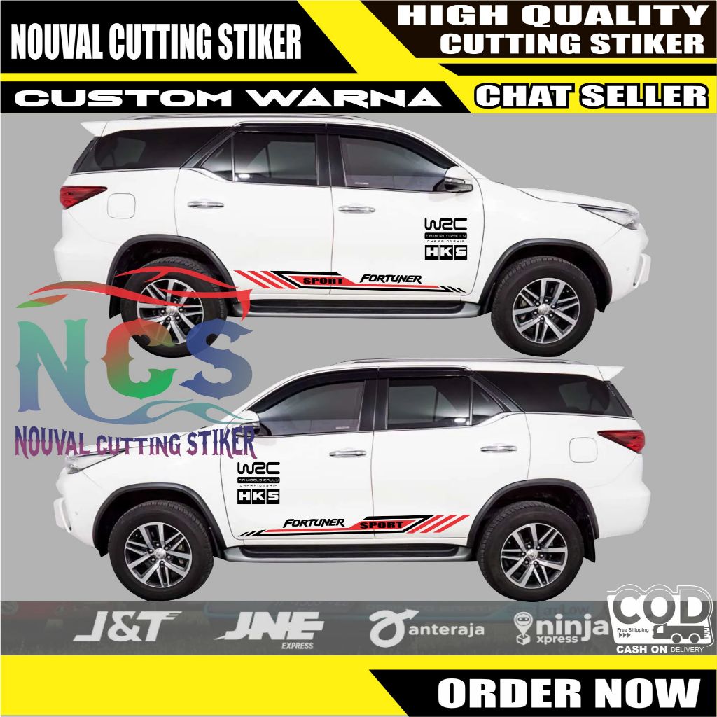 Jual Stiker Sticker Cutting Mobil Lis Variasi Body Samping Toyota ...