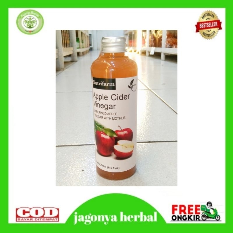Jual CUKA APEL ORIGINAL ORGANIK 250ML-APPLE CIDER VINEGAR WITH MOTHER ...