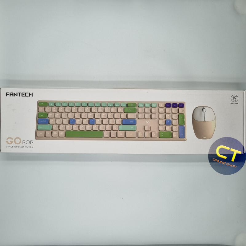 Jual FANTECH Keyboard Mouse Combo WK895 WK-895 GO POP Keys Wireless | Shopee Indonesia