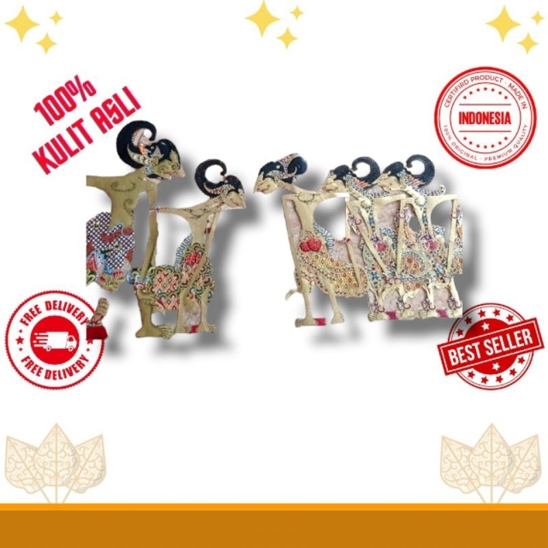 Jual SATU SET WAYANG KULIT PANDAWA LIMA JUMBO(KUALITAS 1) | Shopee ...