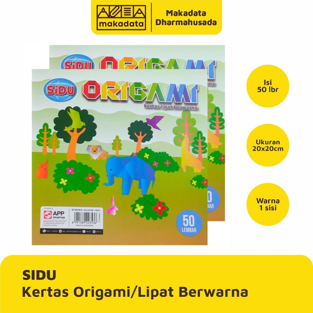 Jual KERTAS LIPAT | ORIGAMI SIDU UKURAN 20X20CM 50 LEMBAR | Shopee ...