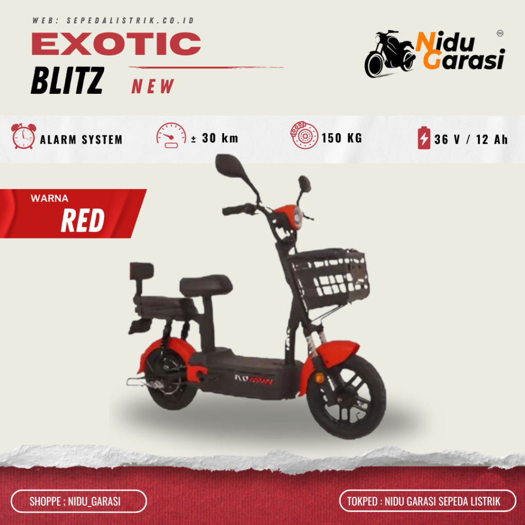 Jual SEPEDA LISTRIK EXOTIC BLITZ | Shopee Indonesia