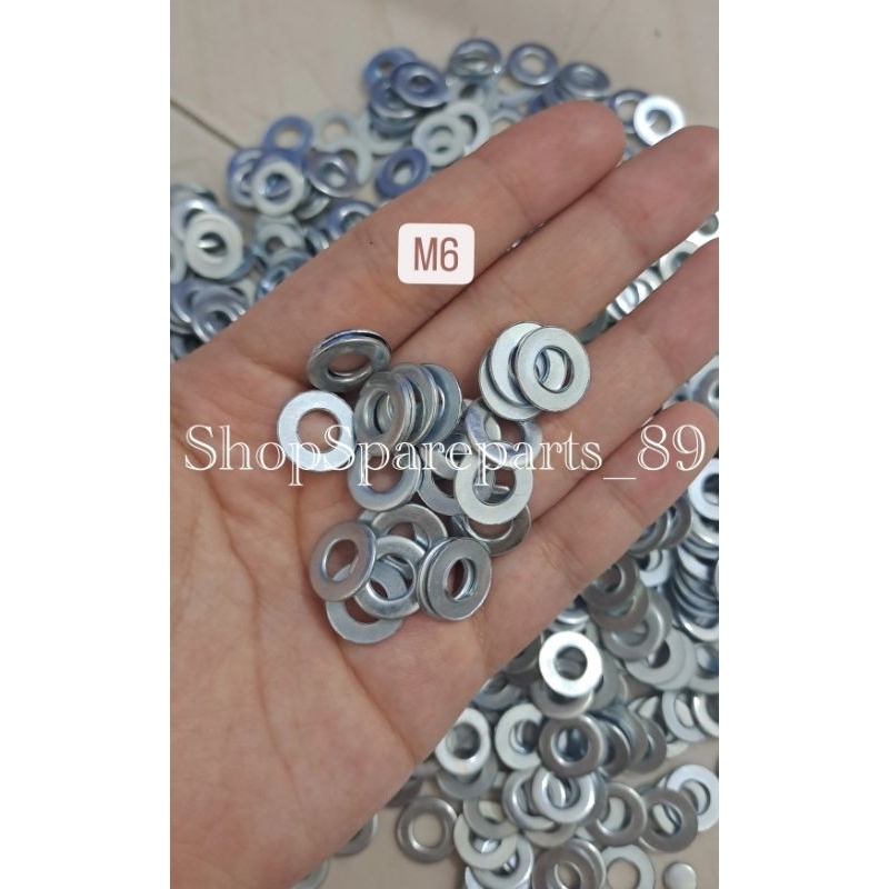 Jual RING PLAT BESI M6 / RING ALUMUNIUM M10 | Shopee Indonesia