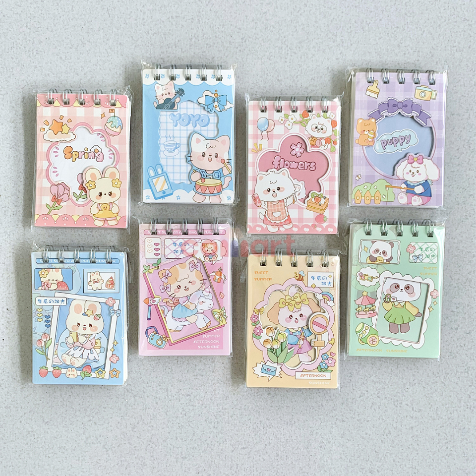 Jual Memo Spiral Bingkai Fancy 55021 55023 - Notebook Ring Mini - Buku ...