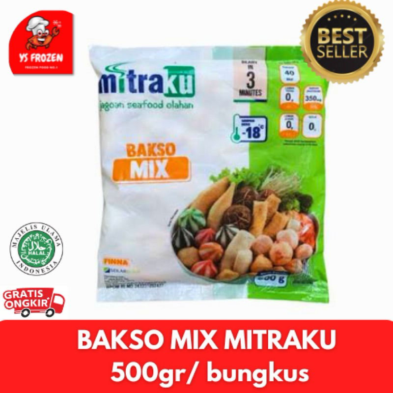 Jual MITRAKU BAKSO MIX 500gr / BAKSO MIX MITRAKU / YS FROZEN PALEMBANG ...