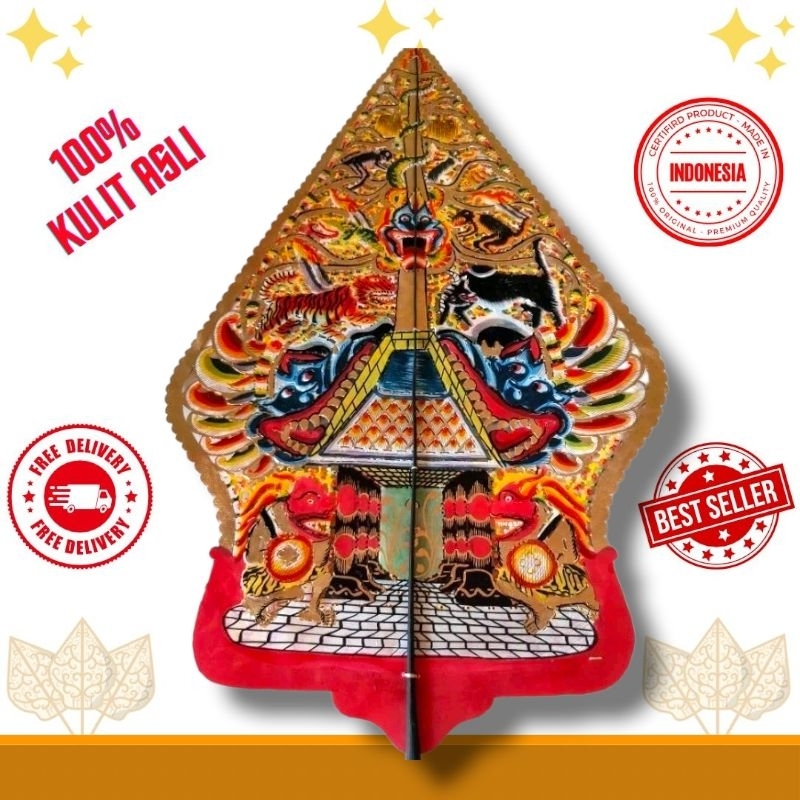 Jual Wayang Kulit Asli GUNUNGAN KAYON [ Tinggi Wayang 60 cm ] | Shopee ...