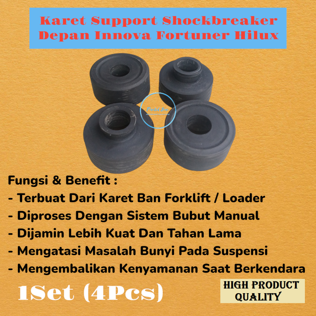 Jual Karet Support Shockbreaker Depan Innova Fortuner Hilux Harga 1Set(4Pcs) | Shopee Indonesia