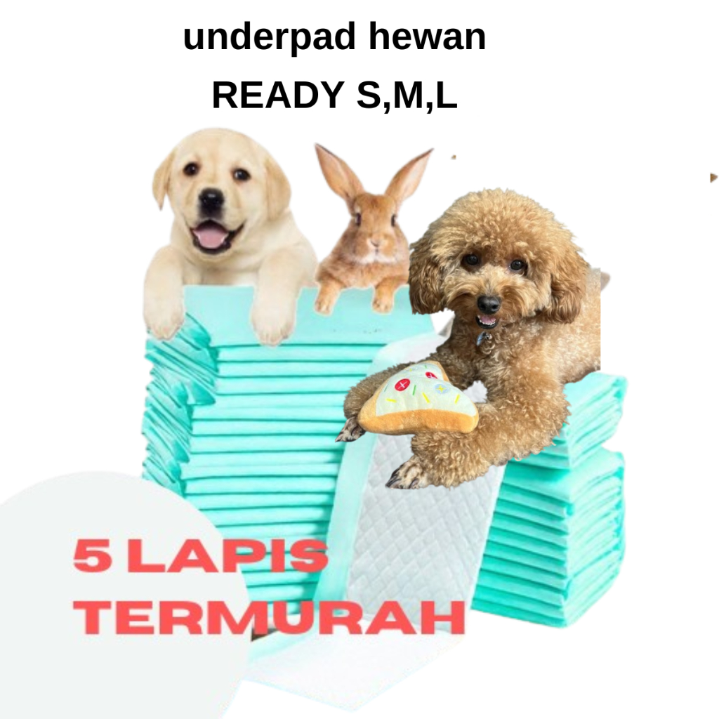 Jual Underpad hewan ukuran S/M/L Pad Pipis Kucing Anjing Popok Sekali ...