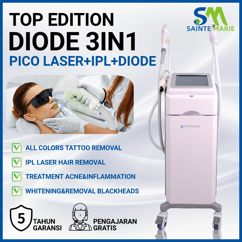 Jual Multifungsi 3 in 1 Pico laser + Diode laser hair removal + IPL ...