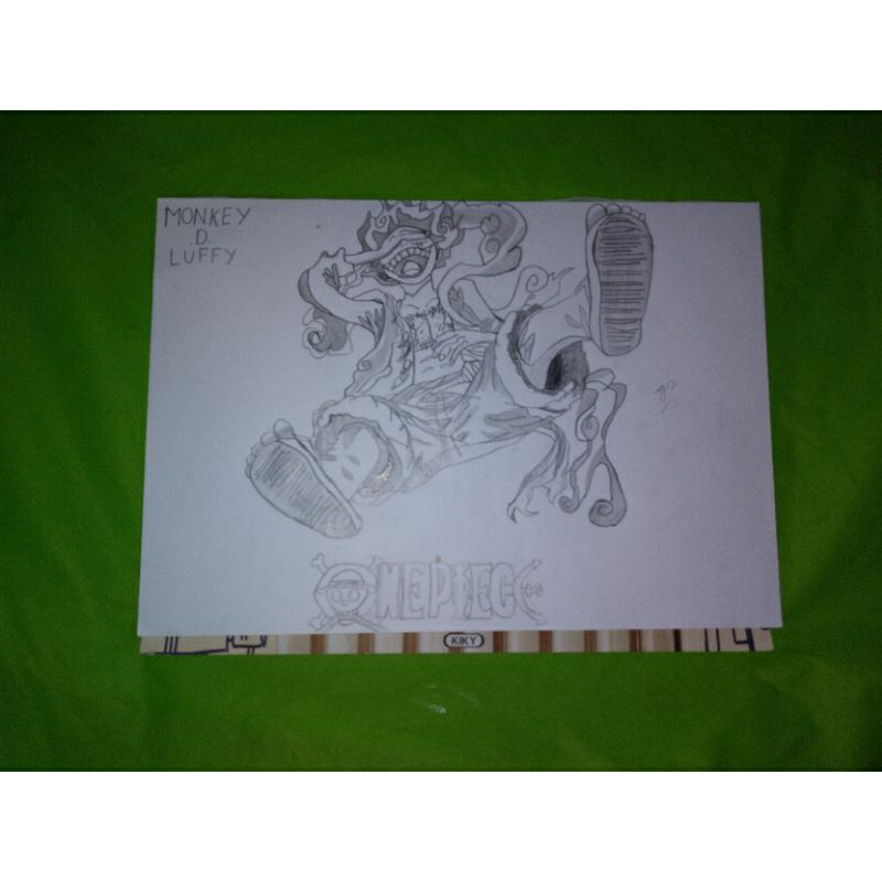 Jual Sketsa gambar luffy gear 5 anime one piece | Shopee Indonesia