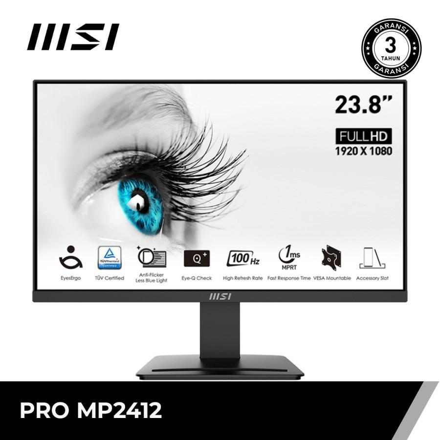 Jual MSI PRO MP2412 22 Inch Monitor - FHD VA 100Hz 1ms HDMI VGA ...