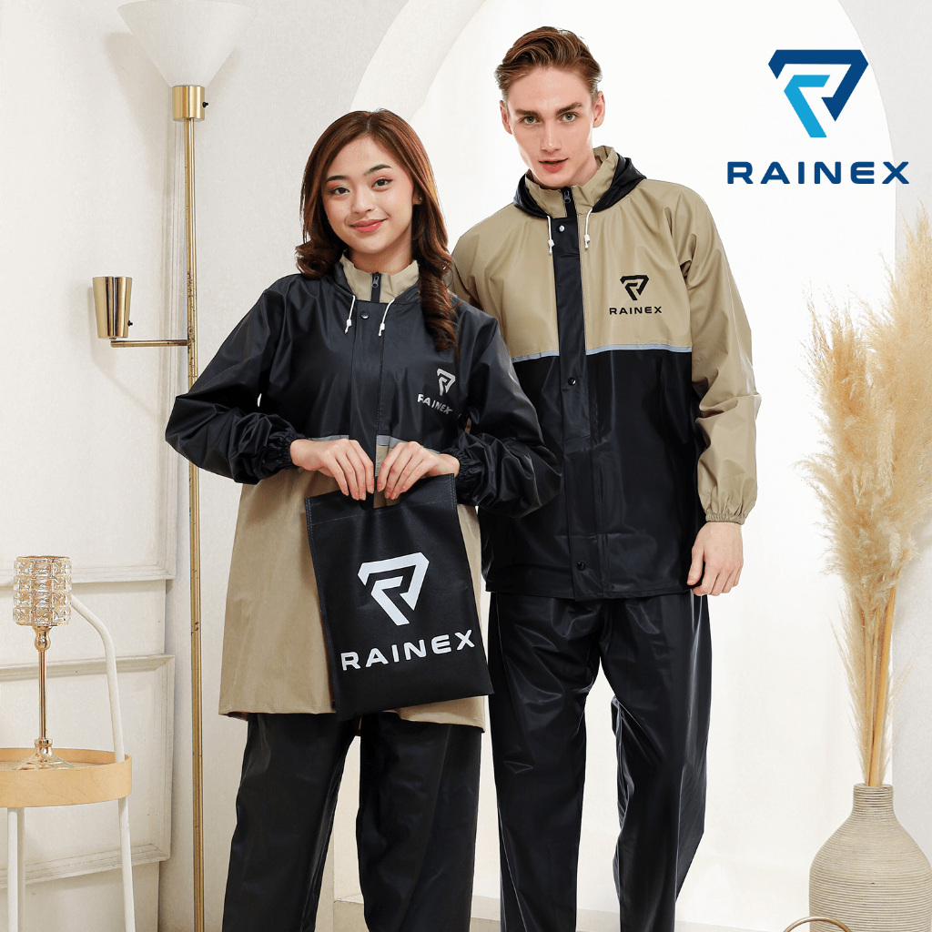 Jual JAS HUJAN SETELAN Pria & Wanita PREMIUM QUALITY BY RAINEX RAINCOAT Bahan Tebal Minim Rembes ...