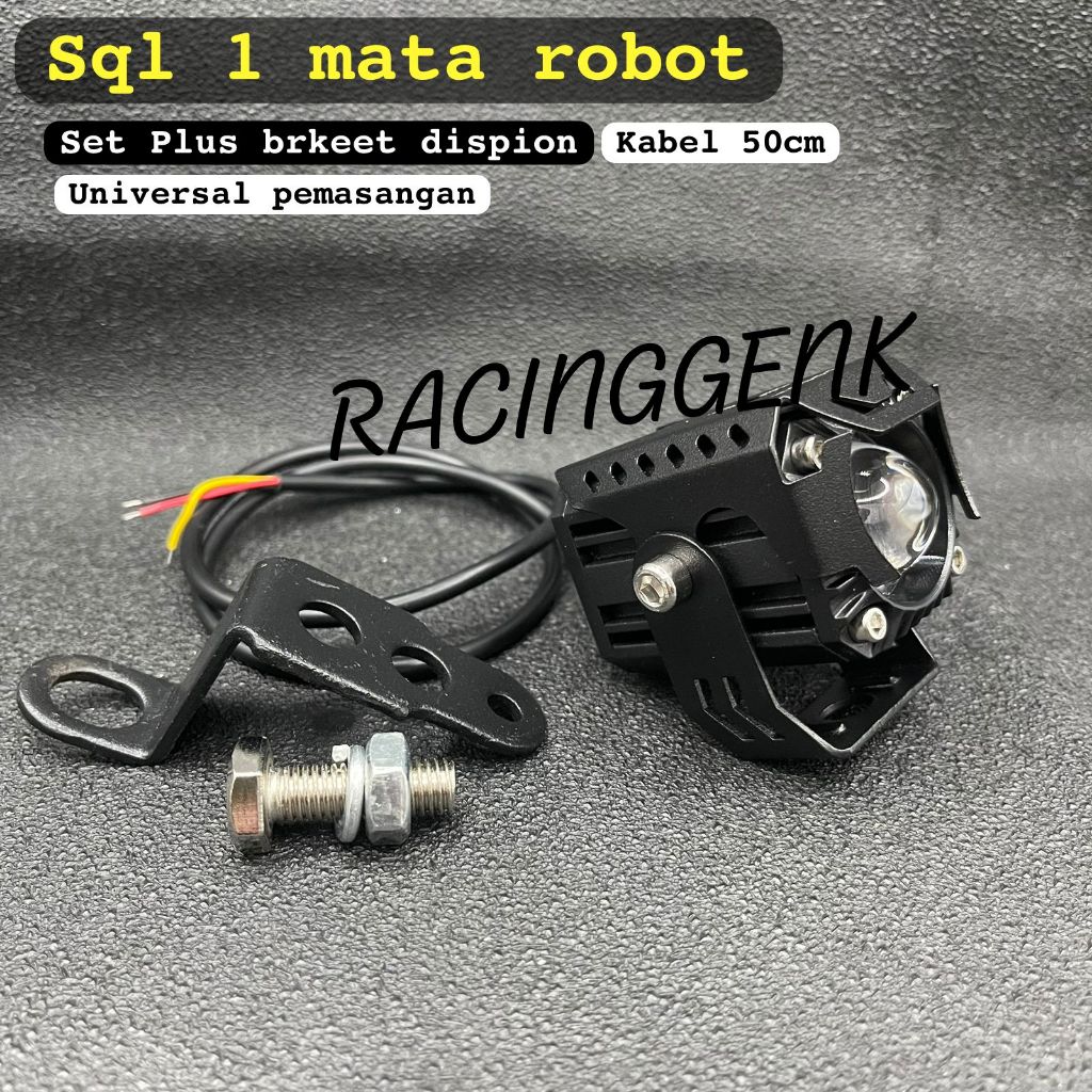 Jual NONTHABURI Lampu tembak laser gun 1 mata SQL1 20w LED universal motor mobil pnp bisa pakai ...