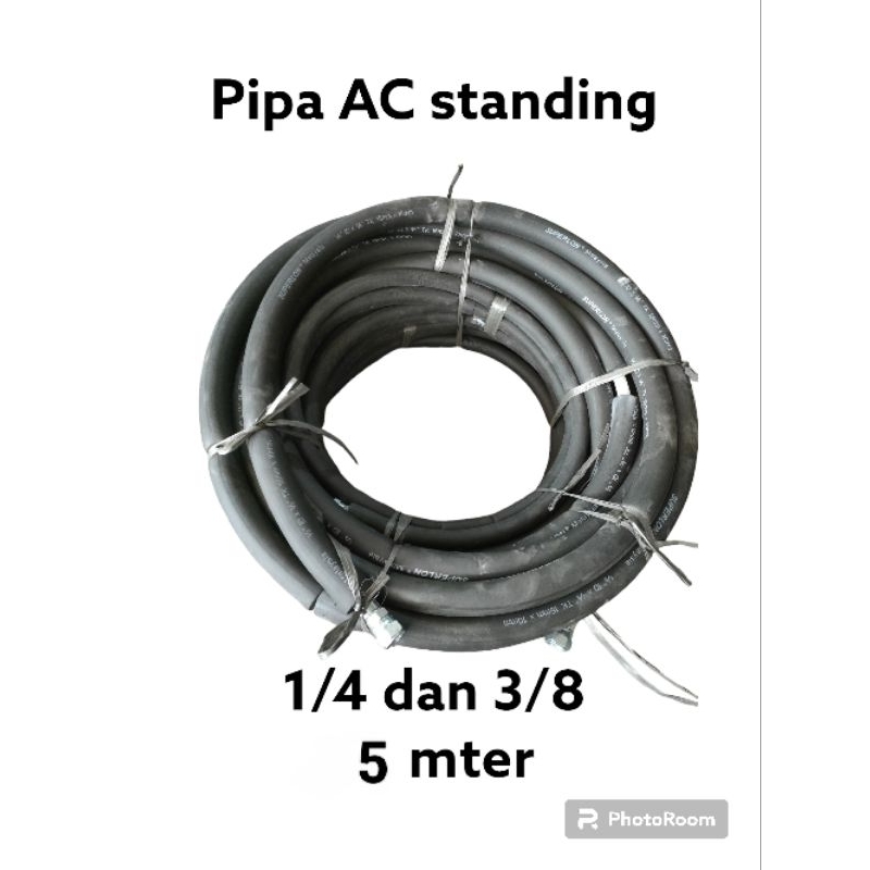 Jual pipa AC standing 1/4 dan 3/8 x 5 meter + armaflex | Shopee Indonesia
