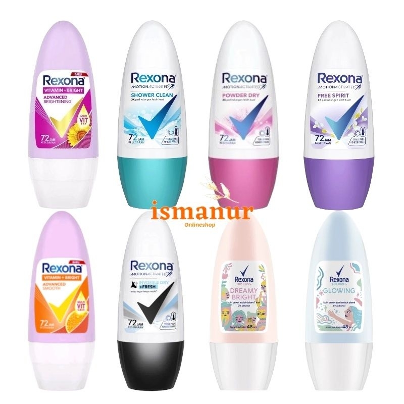 Jual REXONA Deodorant Roll On 40ml/45ml | Shopee Indonesia